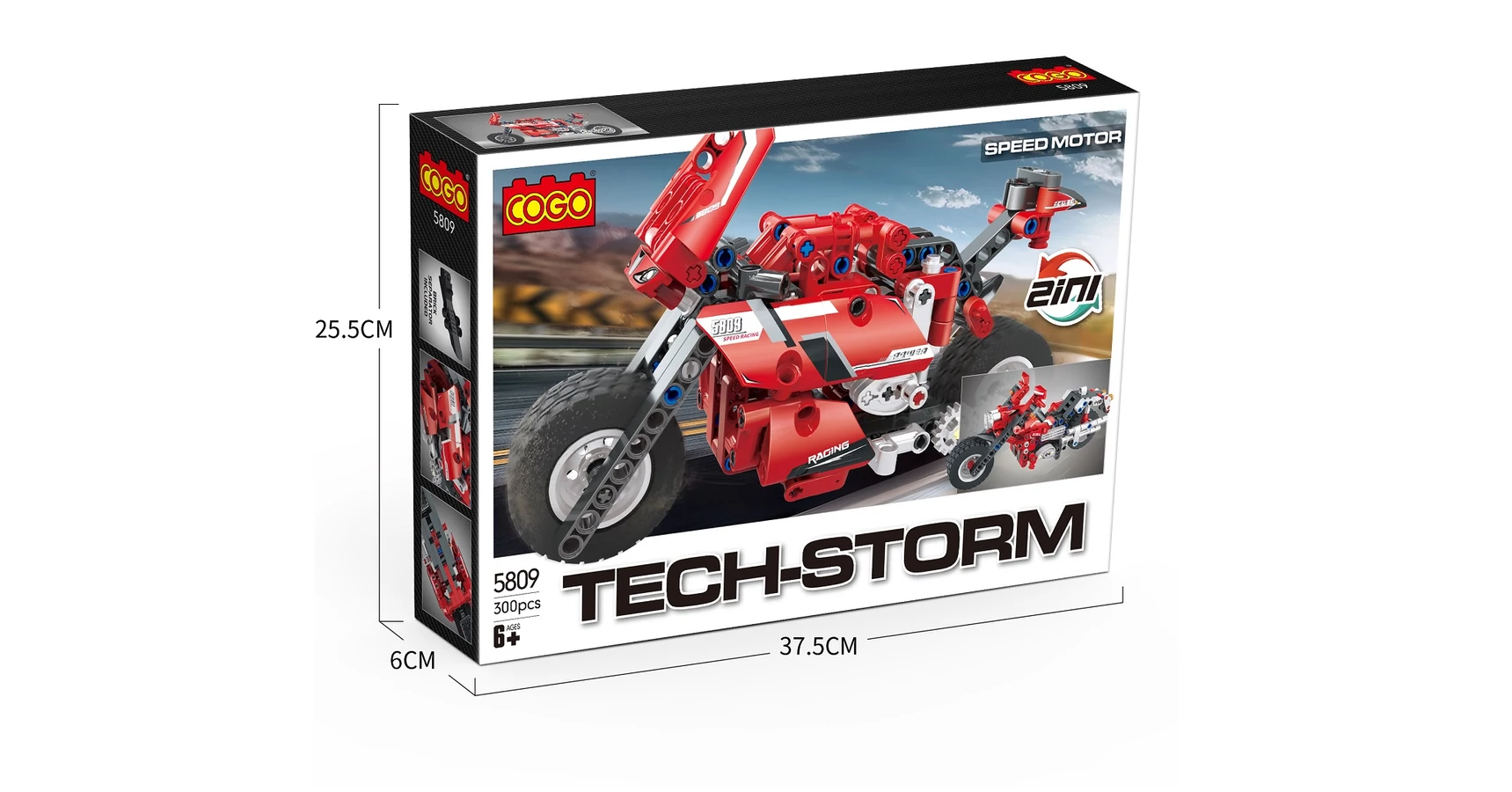 COGO 5809 2 az 1-ben Motorbiciklik - 100% technic-kompatibilis ...
